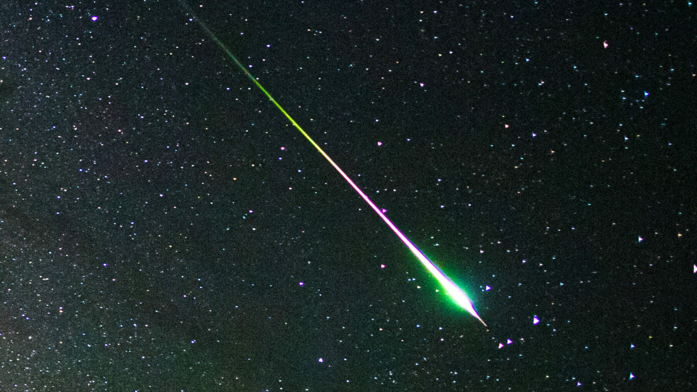 Meteor explosion caught on camera. - Matthew Vandeputte